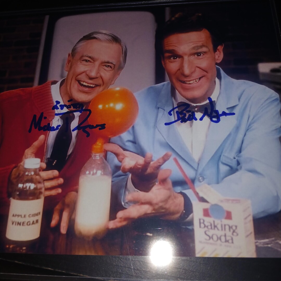Mr. Rogers, Bill Nye Autograph 8x10 With Coa - Etsy