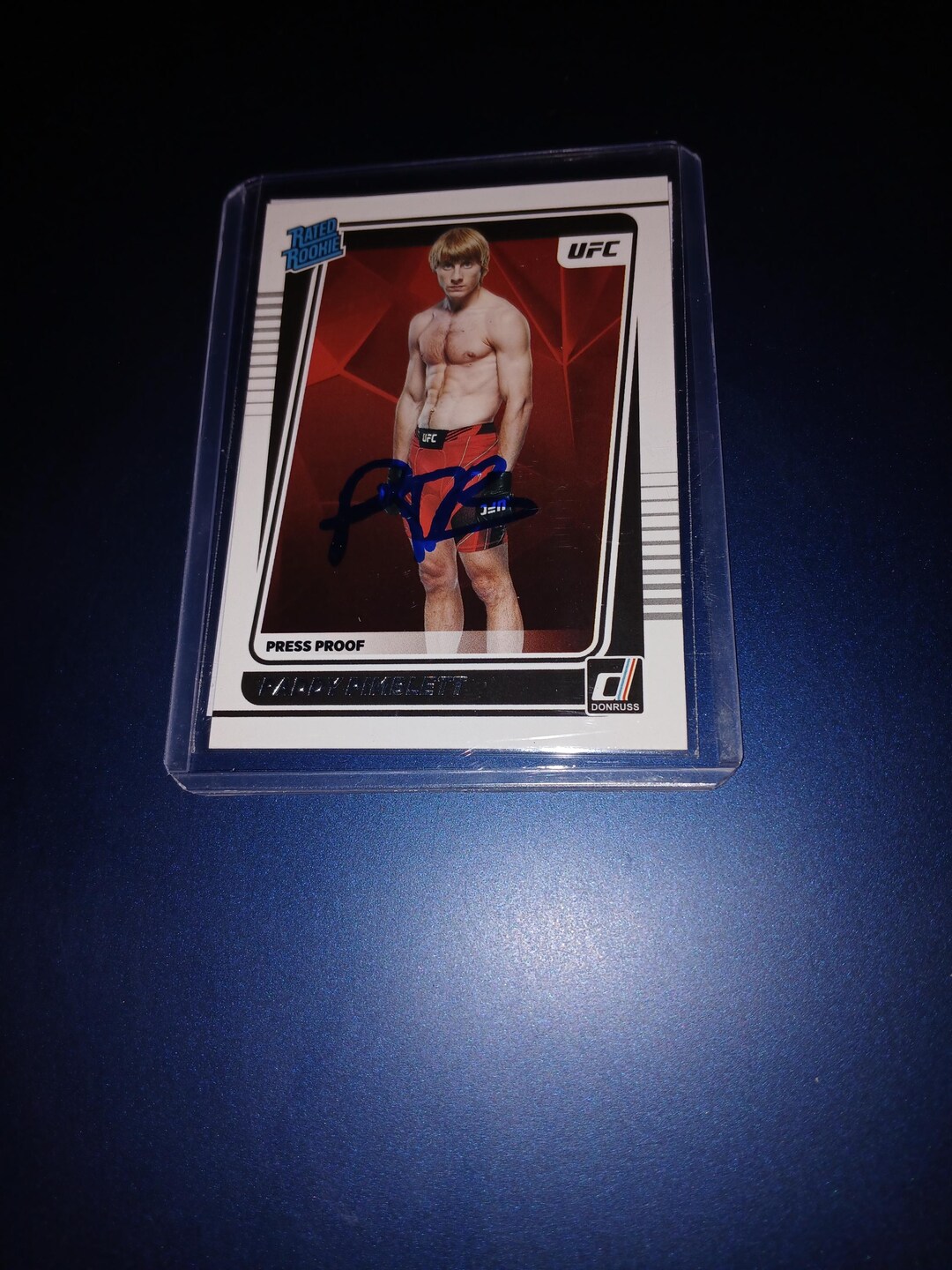 Paddy Pimblett Autographed Rookie Card With Coa - Etsy