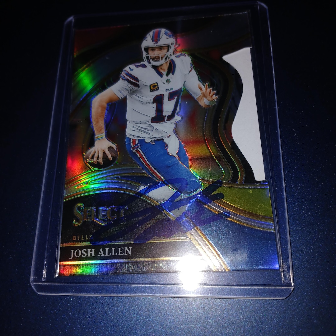Josh Allen Autographed Card With Cert - Etsy