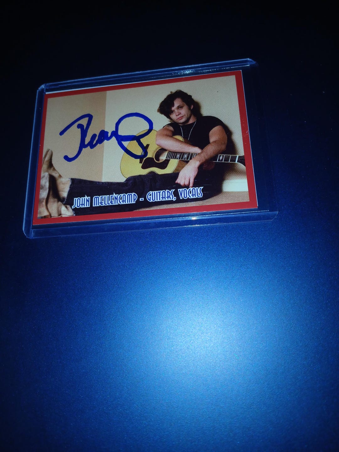 John Cougar Mellencamp Autographed Card With Coa - Etsy