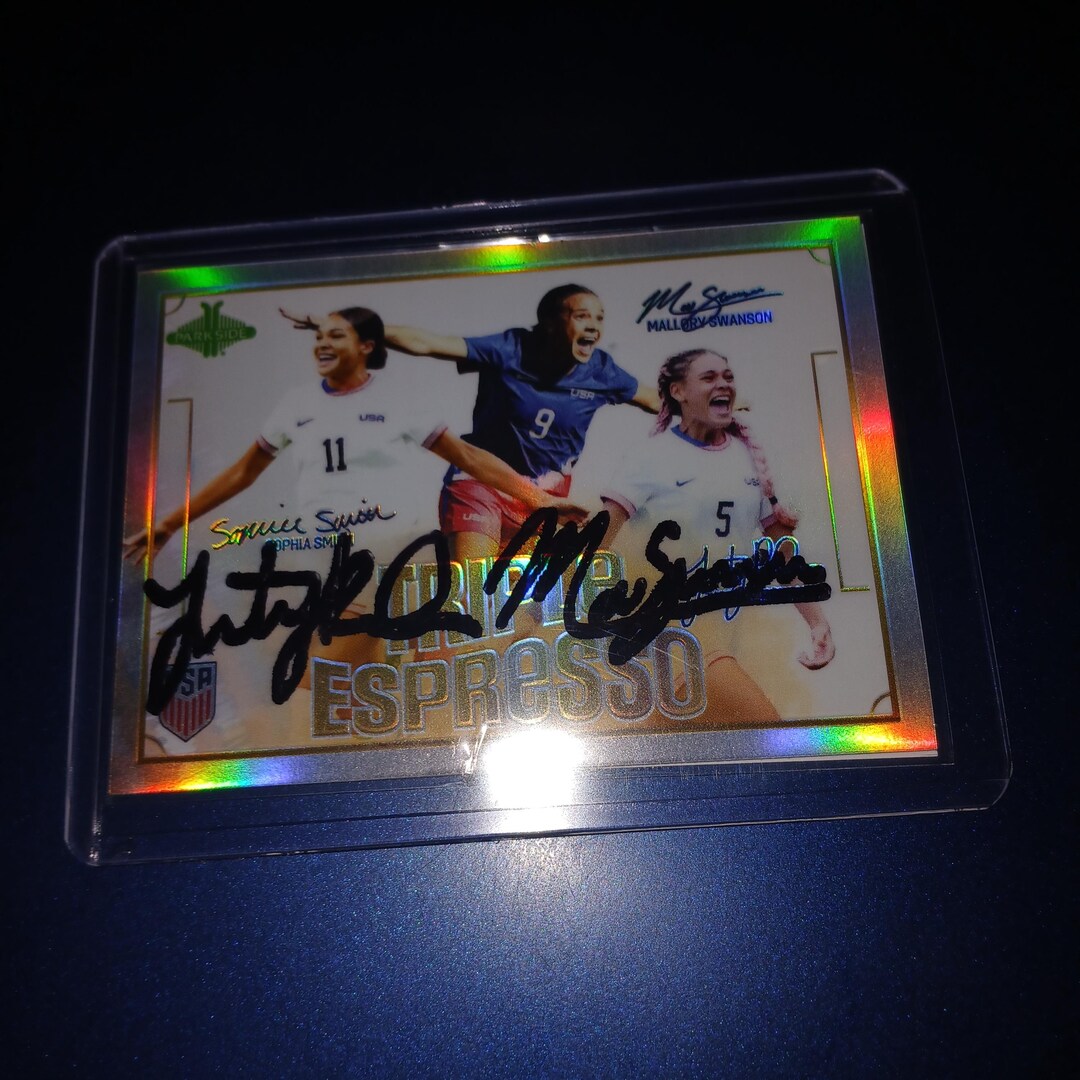 Mallory Swanson, Trinity Rodman Autographed Card With Cert - Etsy