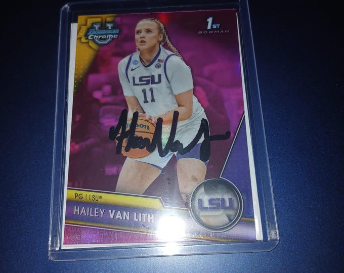 Hailey Van Lith Autographed Rookie Card With Coa - Etsy