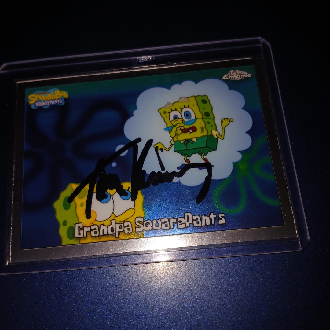 Tom Kenny Autographed Spongebob Card With Cert - Etsy