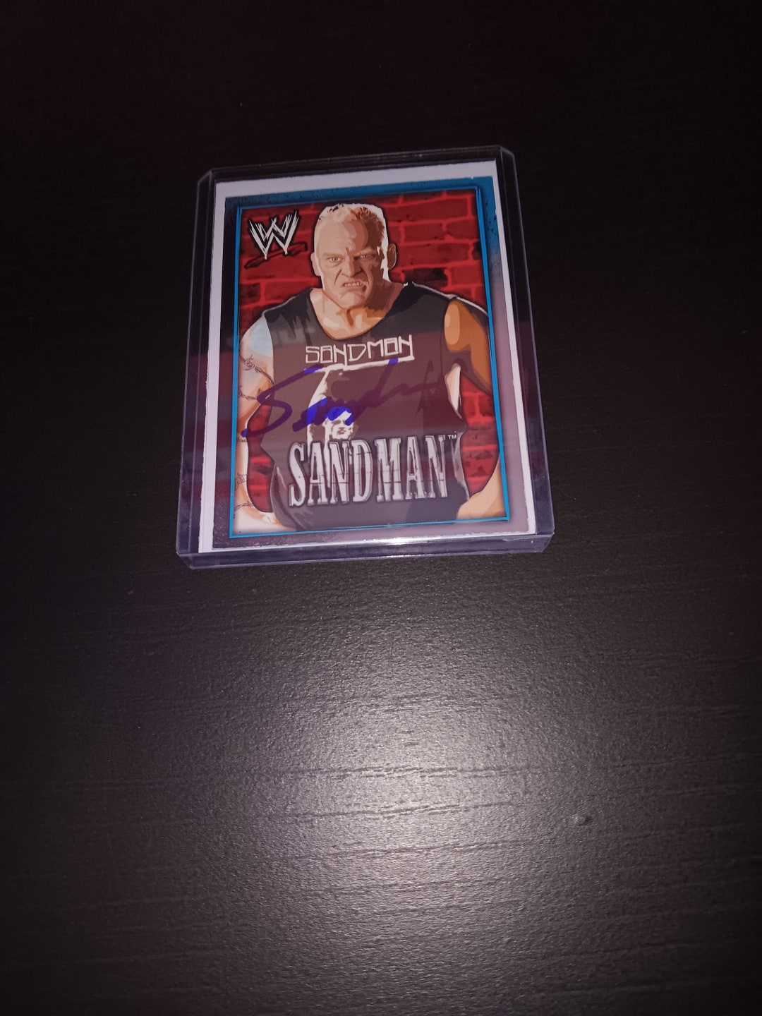 Sandman Autographed WWE Card With Coa - Etsy