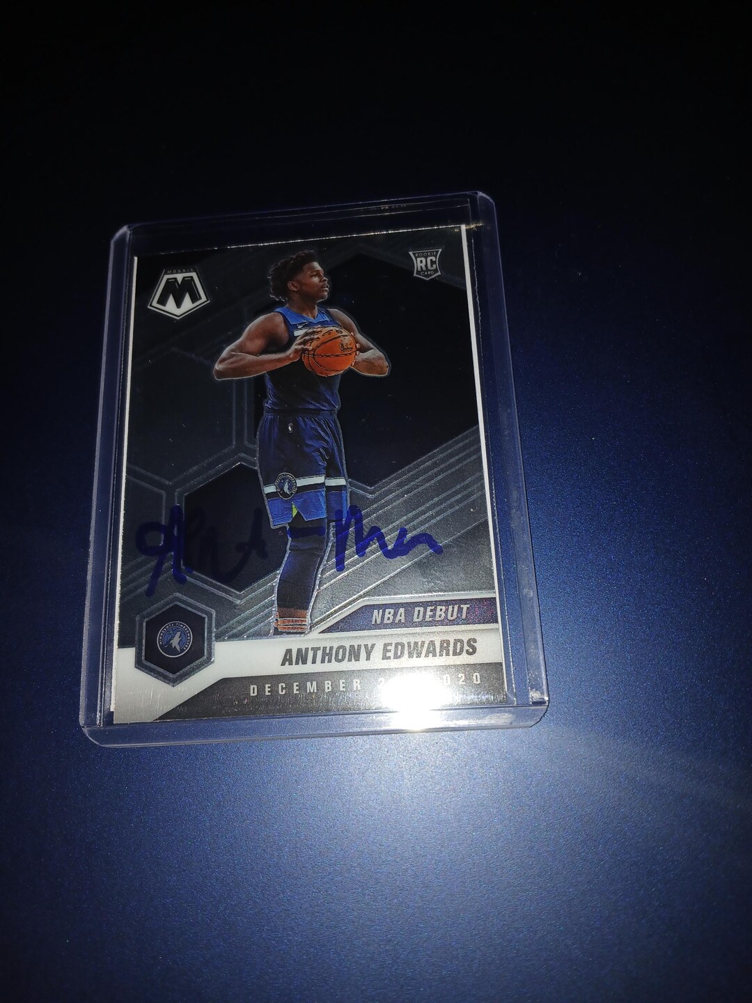 Anthony Edwards Autographed Rookie Card With COA - Etsy