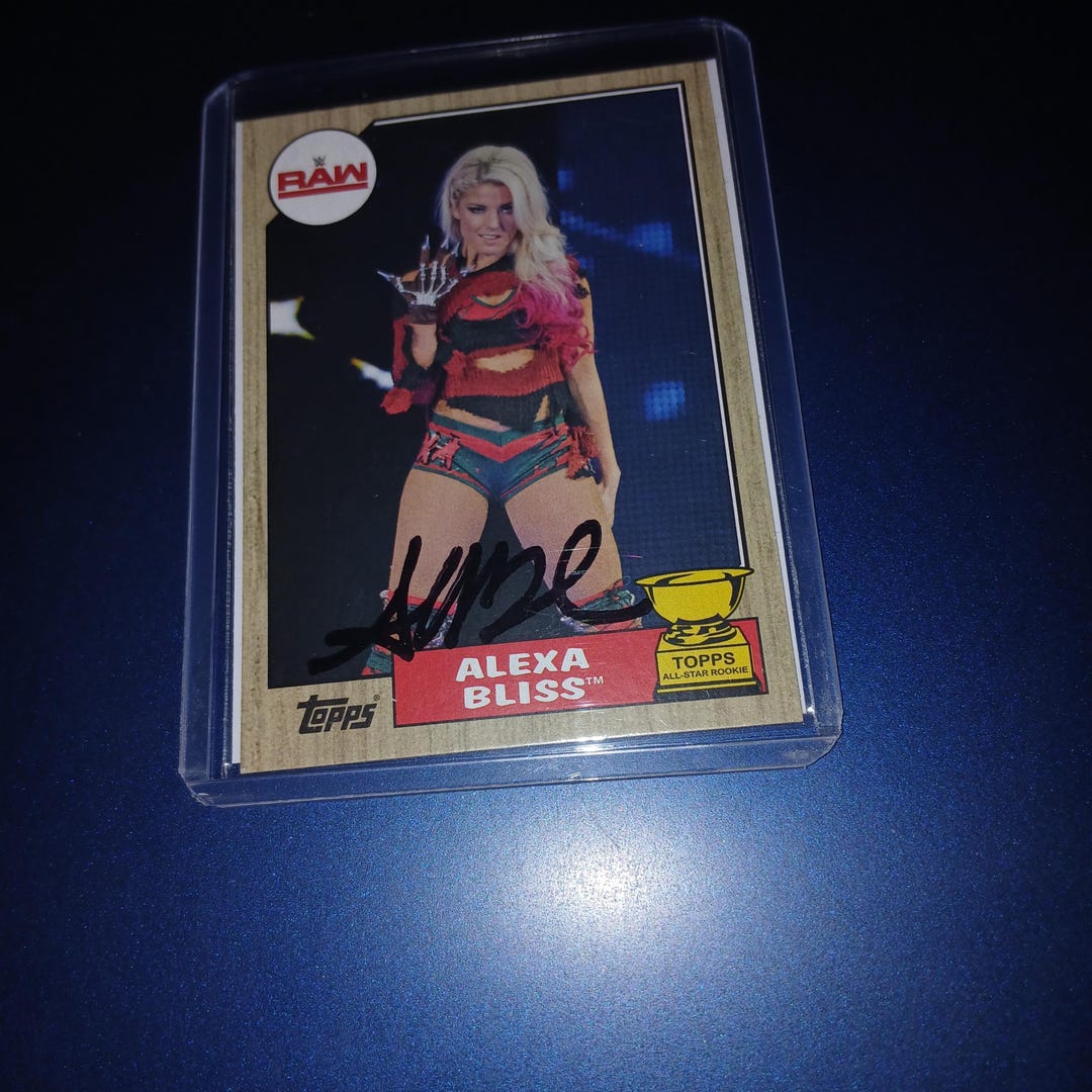 Alexa Bliss Autographed Rookie Card With COA - Etsy