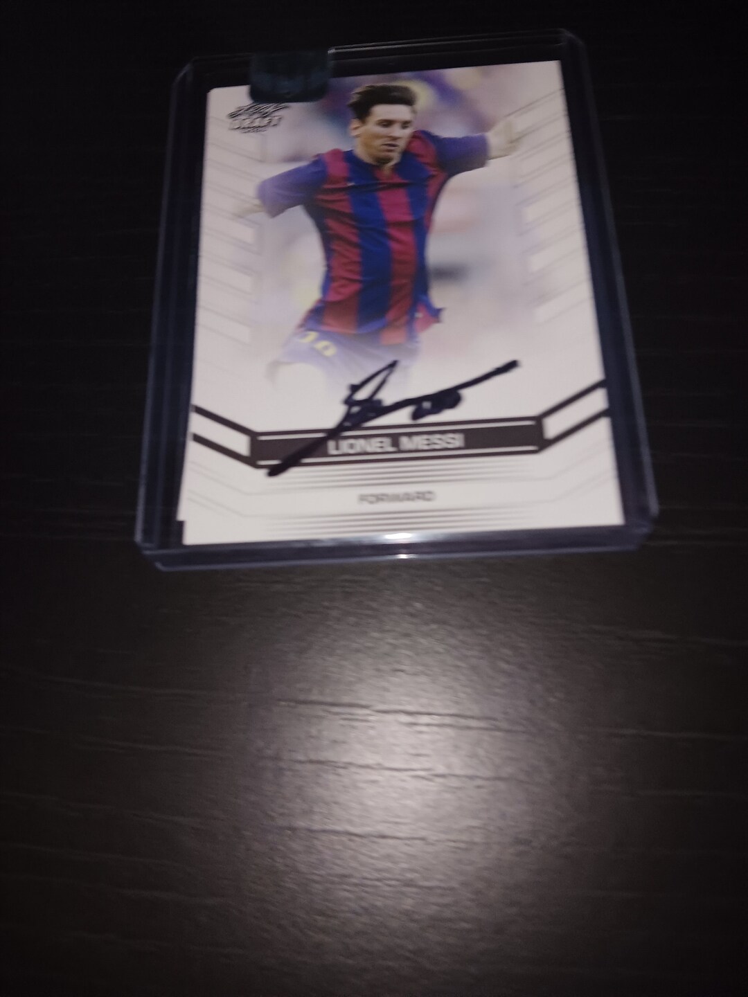 Lionel Messi Autographed Card With Coa - Etsy