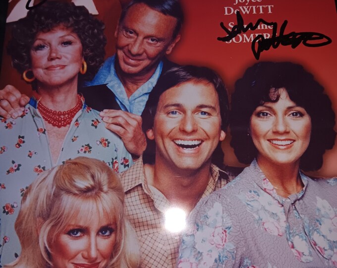 John Ritter, Suzanne Somers, Joyce Dewitt Autographed Promo With Coa ...