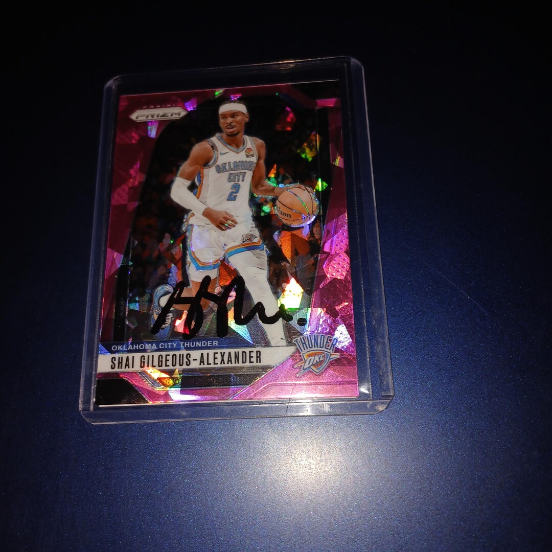 Shai Gilgeous-alexander Autographed Card With Coa - Etsy