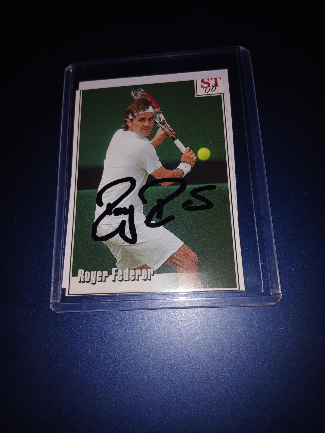 Roger Federer Autographed Card With COA - Etsy