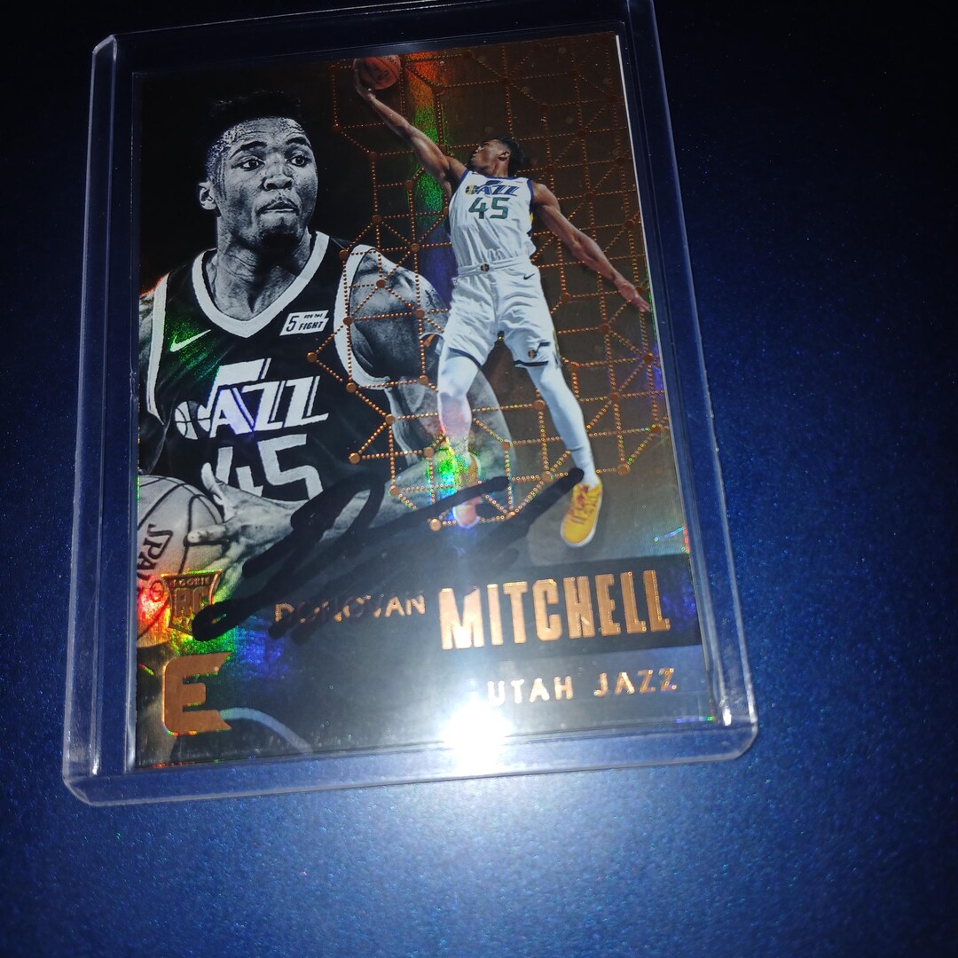 Donovan Mitchell Autographed Rookie Card With Cert - Etsy