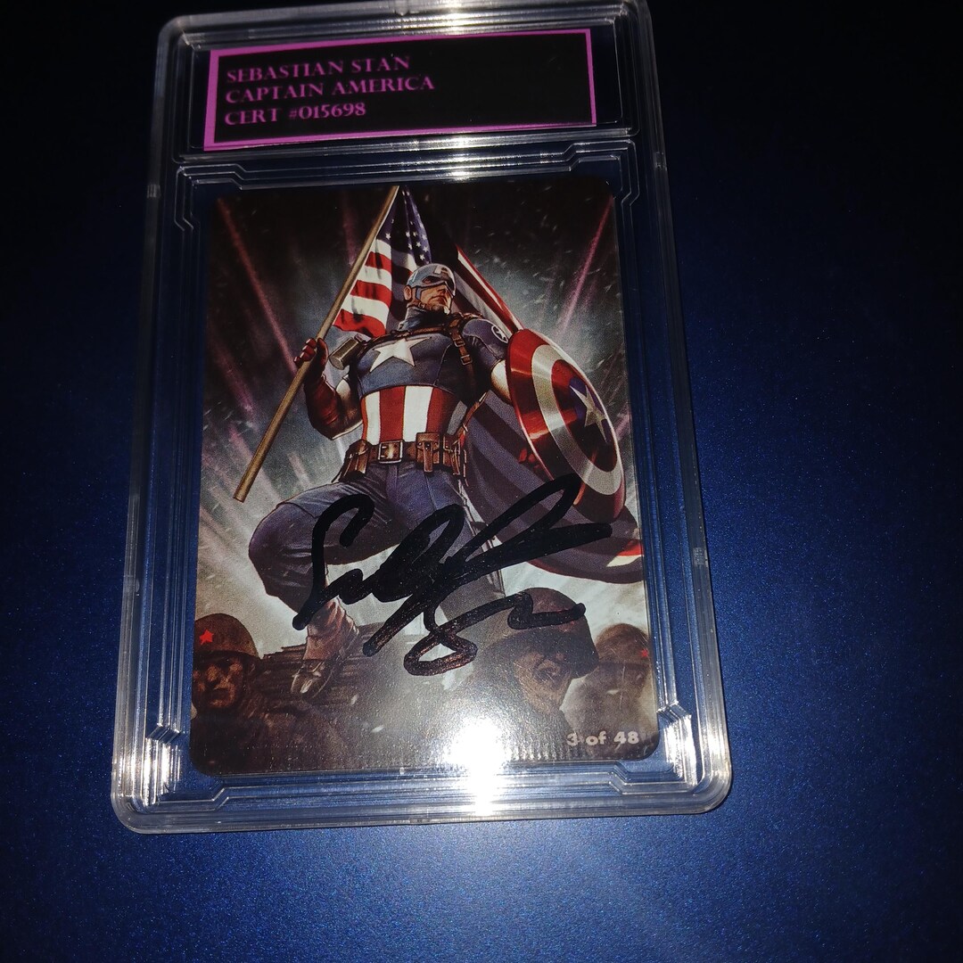 Sebastian Stan Autographed Card With Coa - Etsy