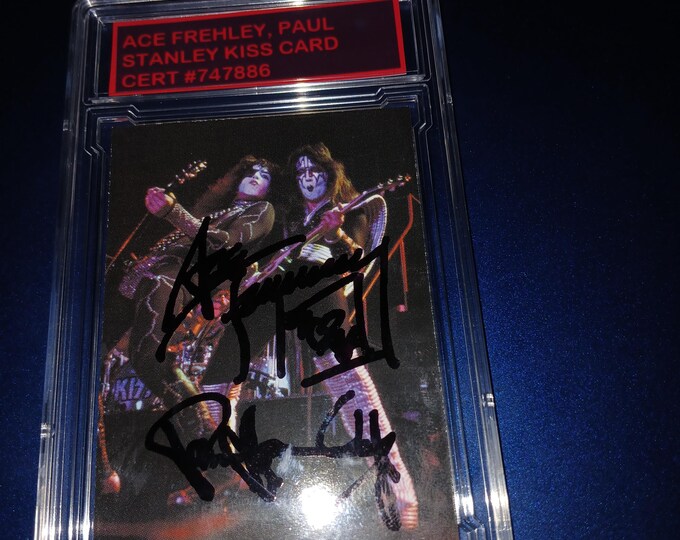 Paul Stanley, Ace Frehley Autograph With Cert - Etsy