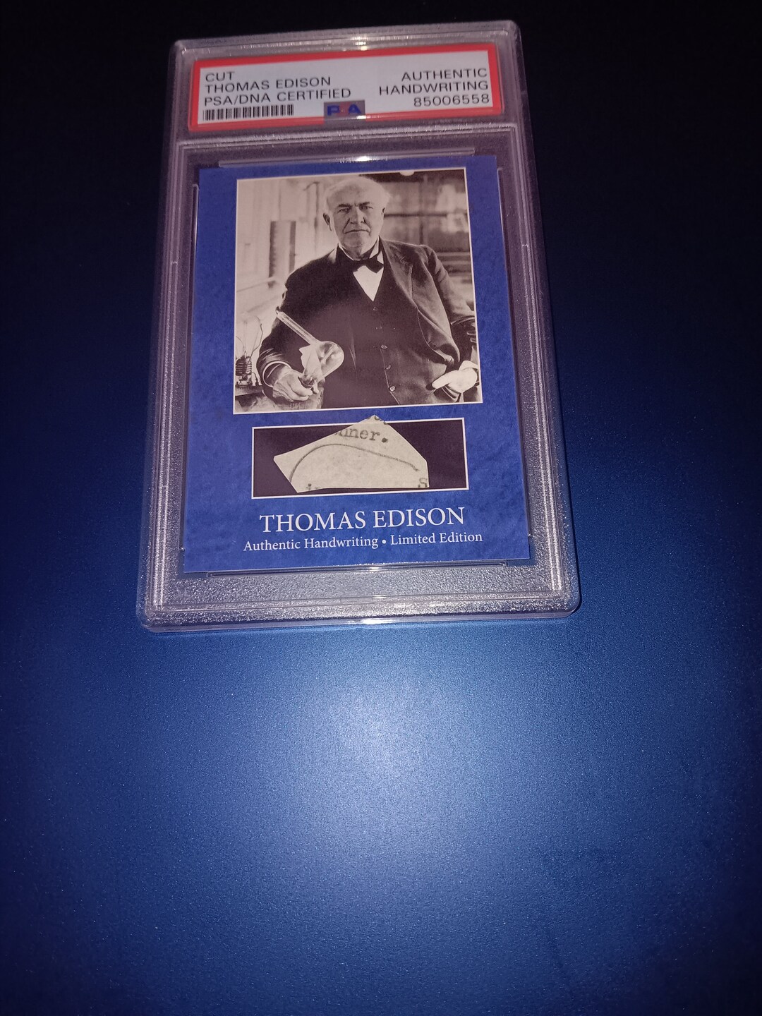 Thomas Edison PSA Certified Piece of Handwriting. - Etsy