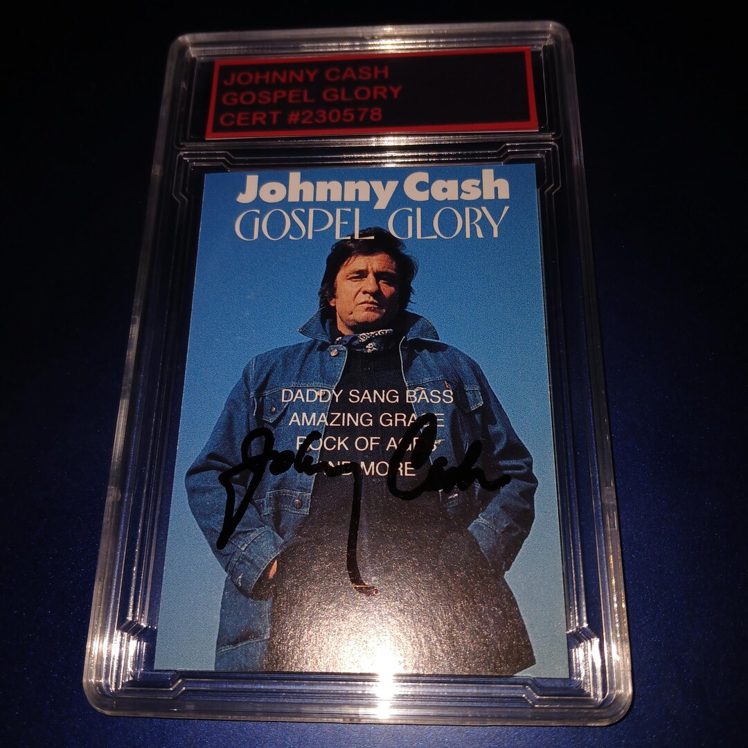 Johnny Cash Autograph With Cert - Etsy