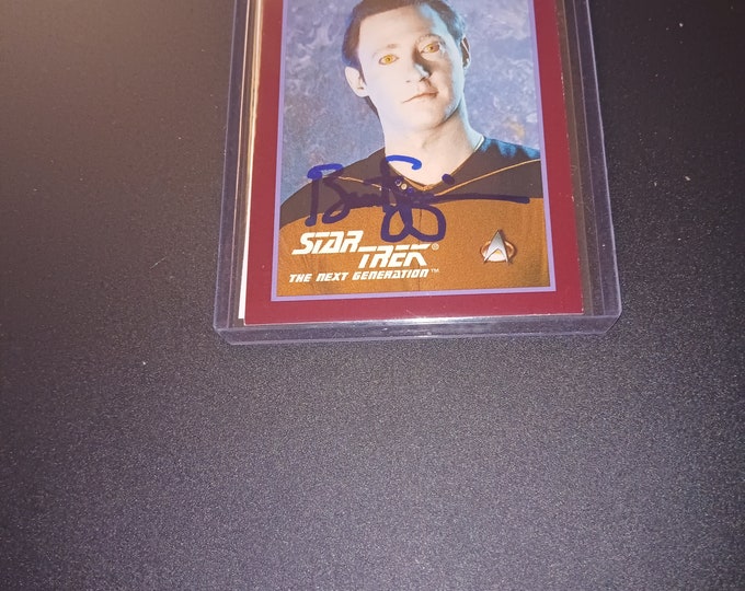 Brent Spiner Autographed Star Trek Card With Coa - Etsy