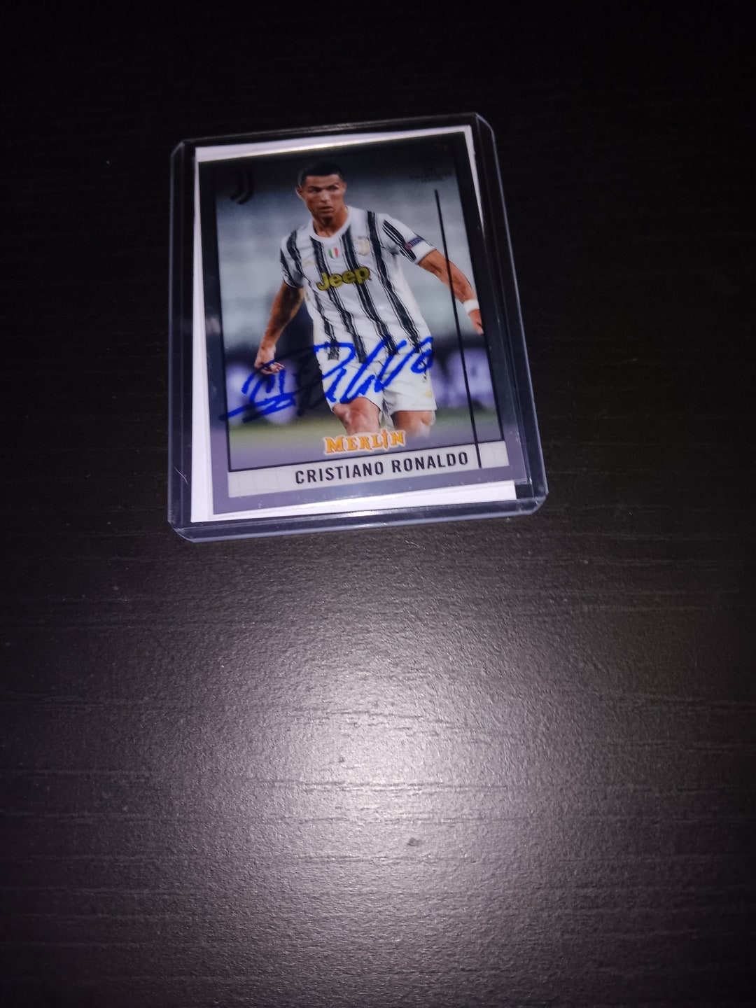 Cristiano Ronaldo Autographed Card With Coa - Etsy