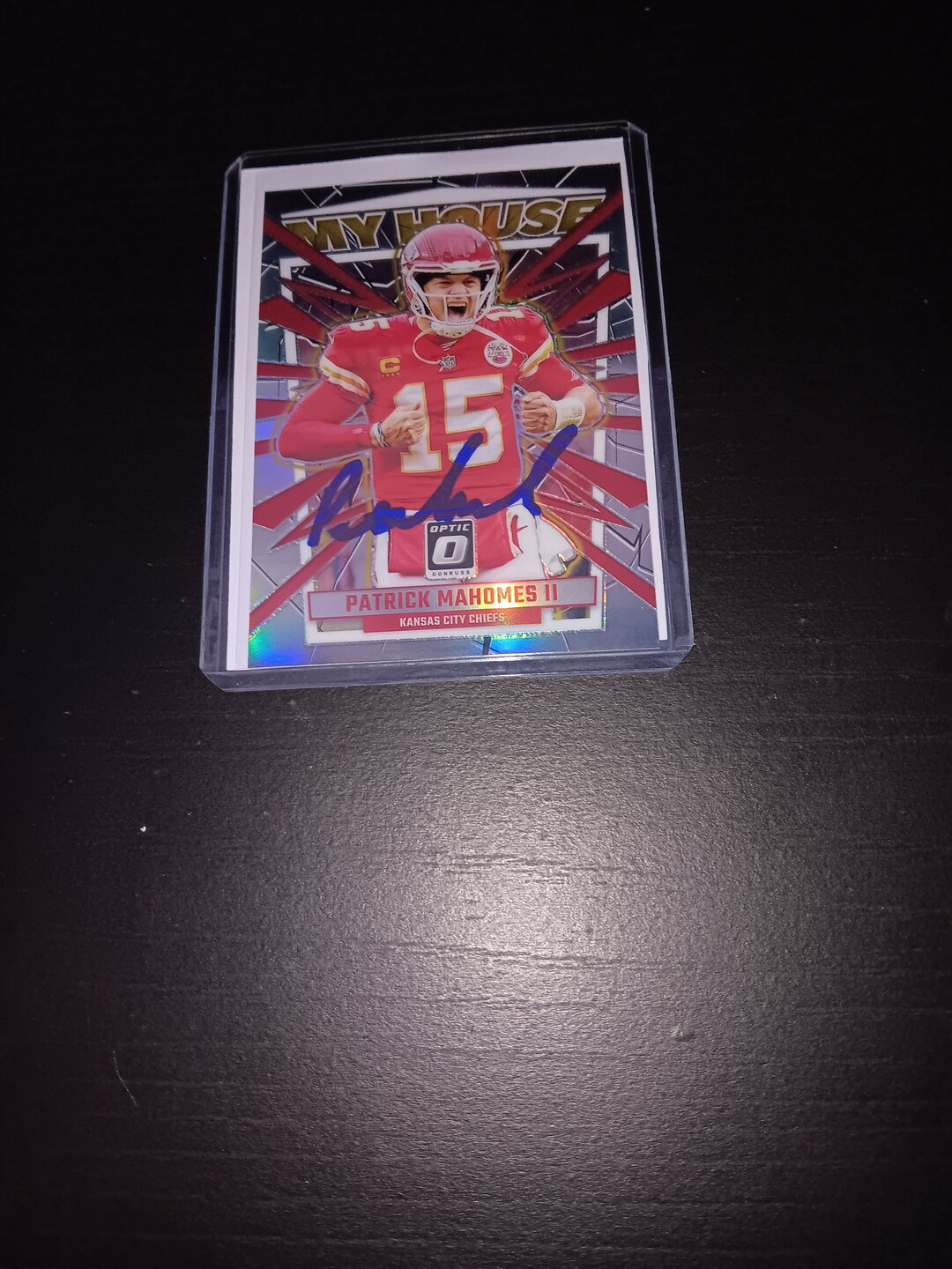 Patrick Mahomes Autographed Card With Coa - Etsy