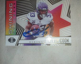 Justin Jefferson Signed Card - Etsy