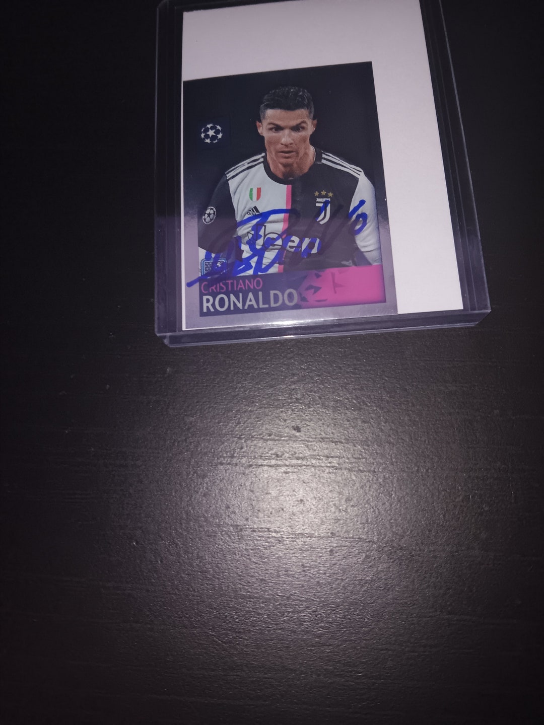 Cristiano Ronaldo Autographed Card With Coa - Etsy