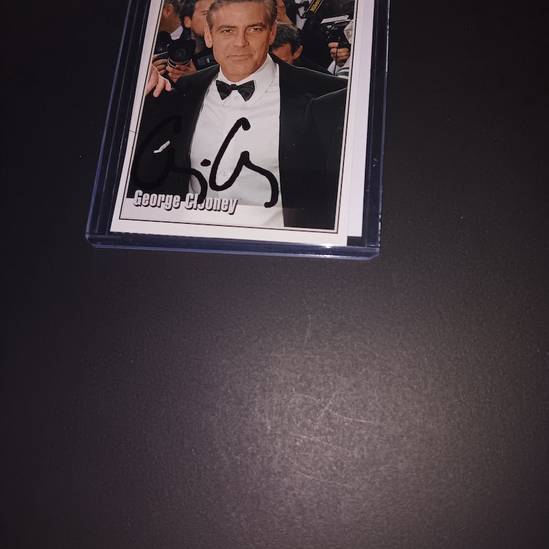 George Clooney Autograph - Etsy