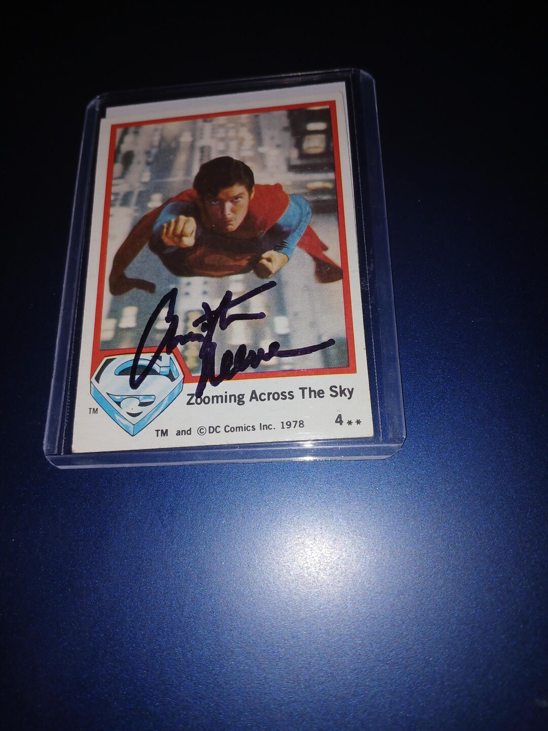 Christopher Reeve Autographed Superman Card With Coa - Etsy
