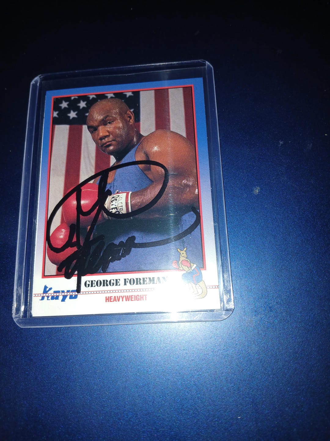 George Foreman Autographed Card With Coa - Etsy