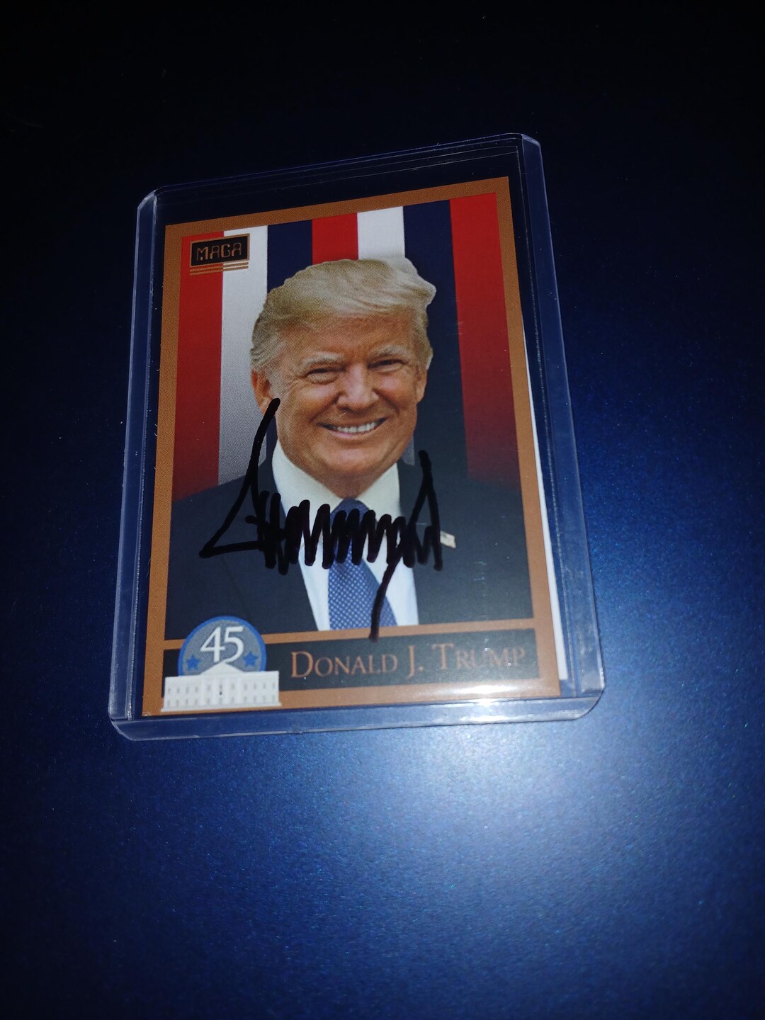Donald Trump Autographed Card With Coa - Etsy