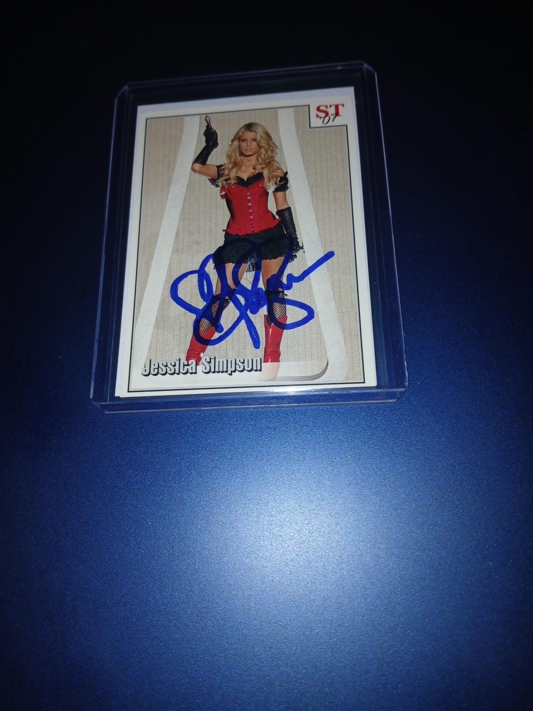 Jessica Simpson Autographed Card With Coa - Etsy