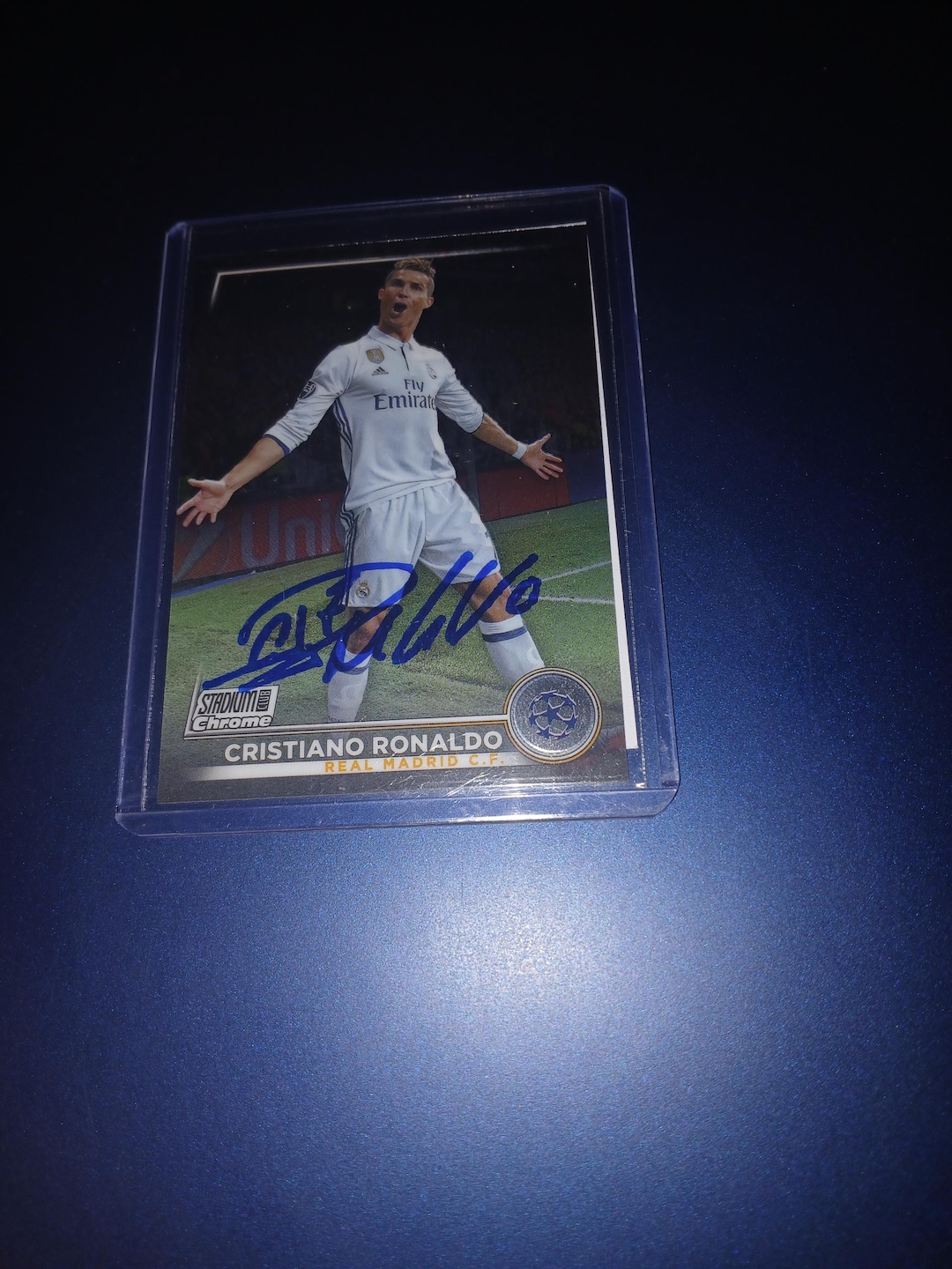 Cristiano Ronaldo Autographed Card With Coa - Etsy