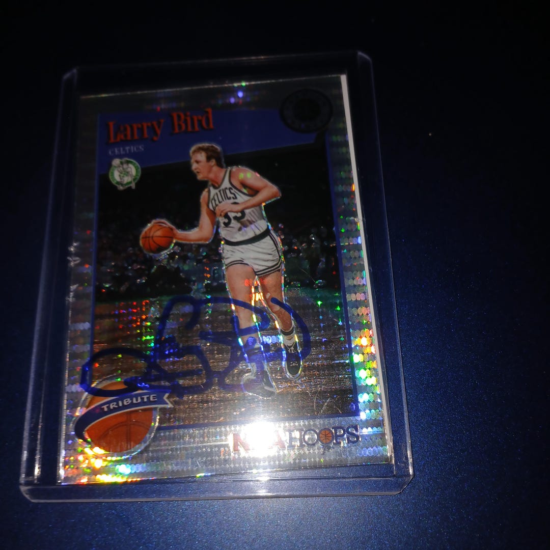 Larry Bird Autographed Card With Cert - Etsy