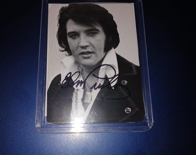 Elvis Autographed Card With Coa - Etsy
