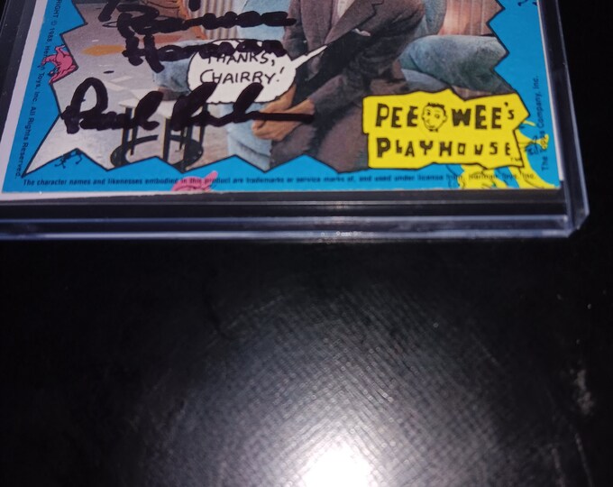 Pee Wee Herman Autographed Pee Wees Playhouse Card With Coa - Etsy