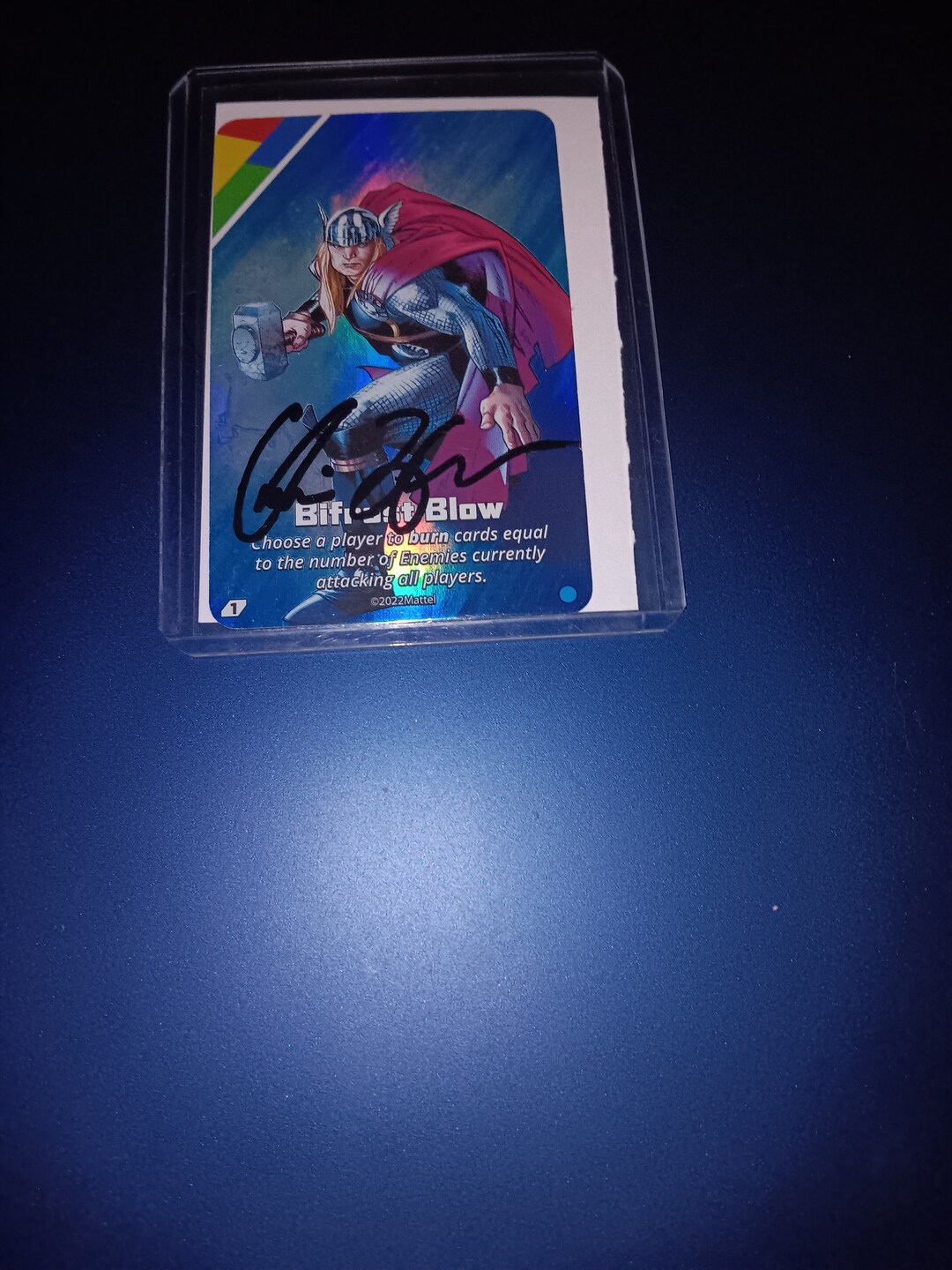 Thor, Chris Hemsworth Autographed Card With Coa - Etsy