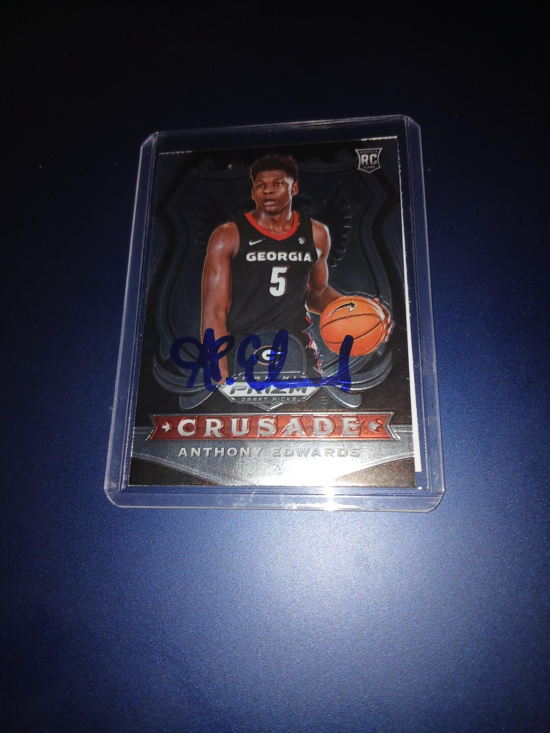 Anthony Edwards Autographed Rookie Card With COA - Etsy