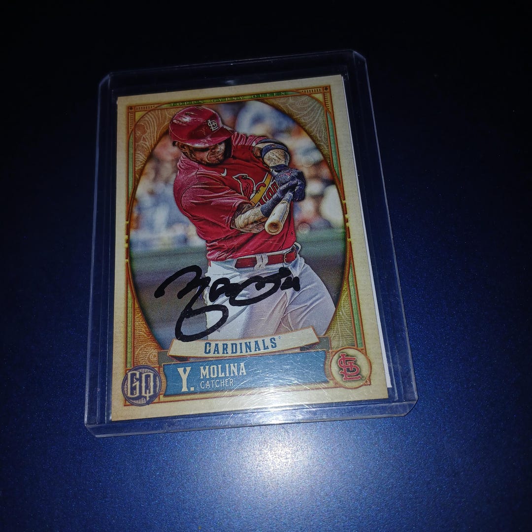 Yadier Molina Autographed Card With Coa - Etsy