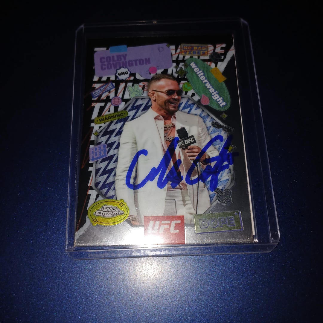 Colby Covington Autographed Card With Cert - Etsy