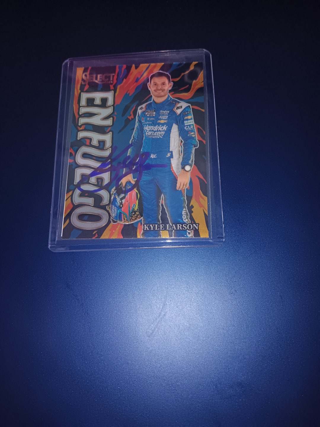Kyle Larson Autographed Card With Coa - Etsy