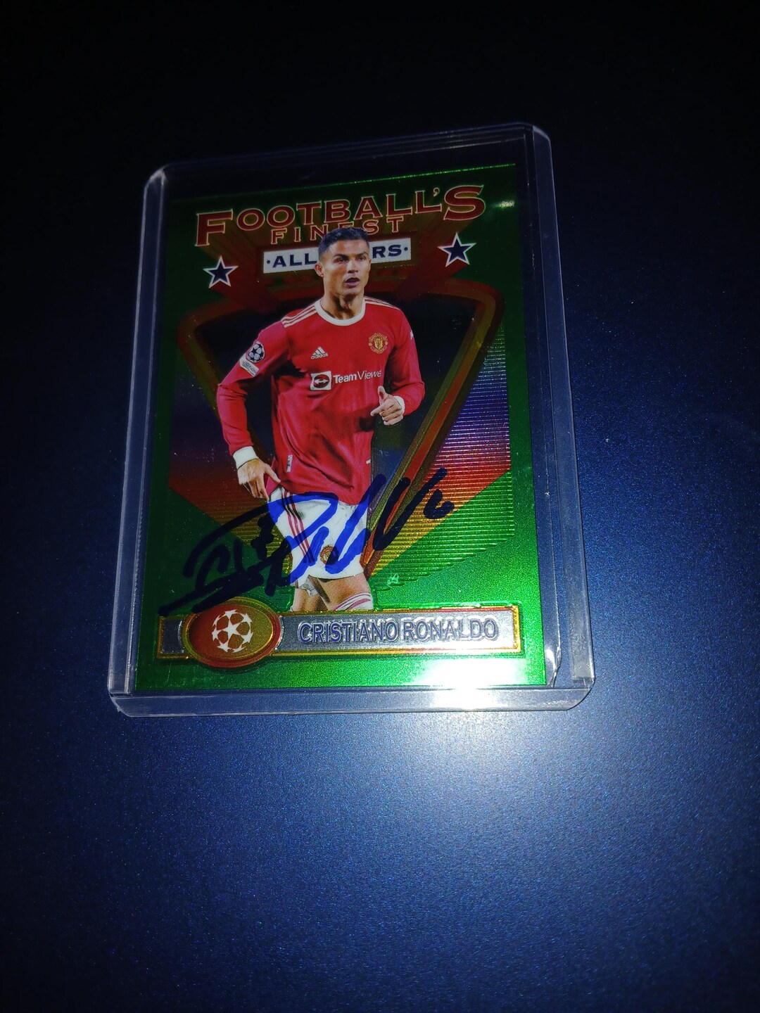 Cristiano Ronaldo Autographed Card With Coa - Etsy