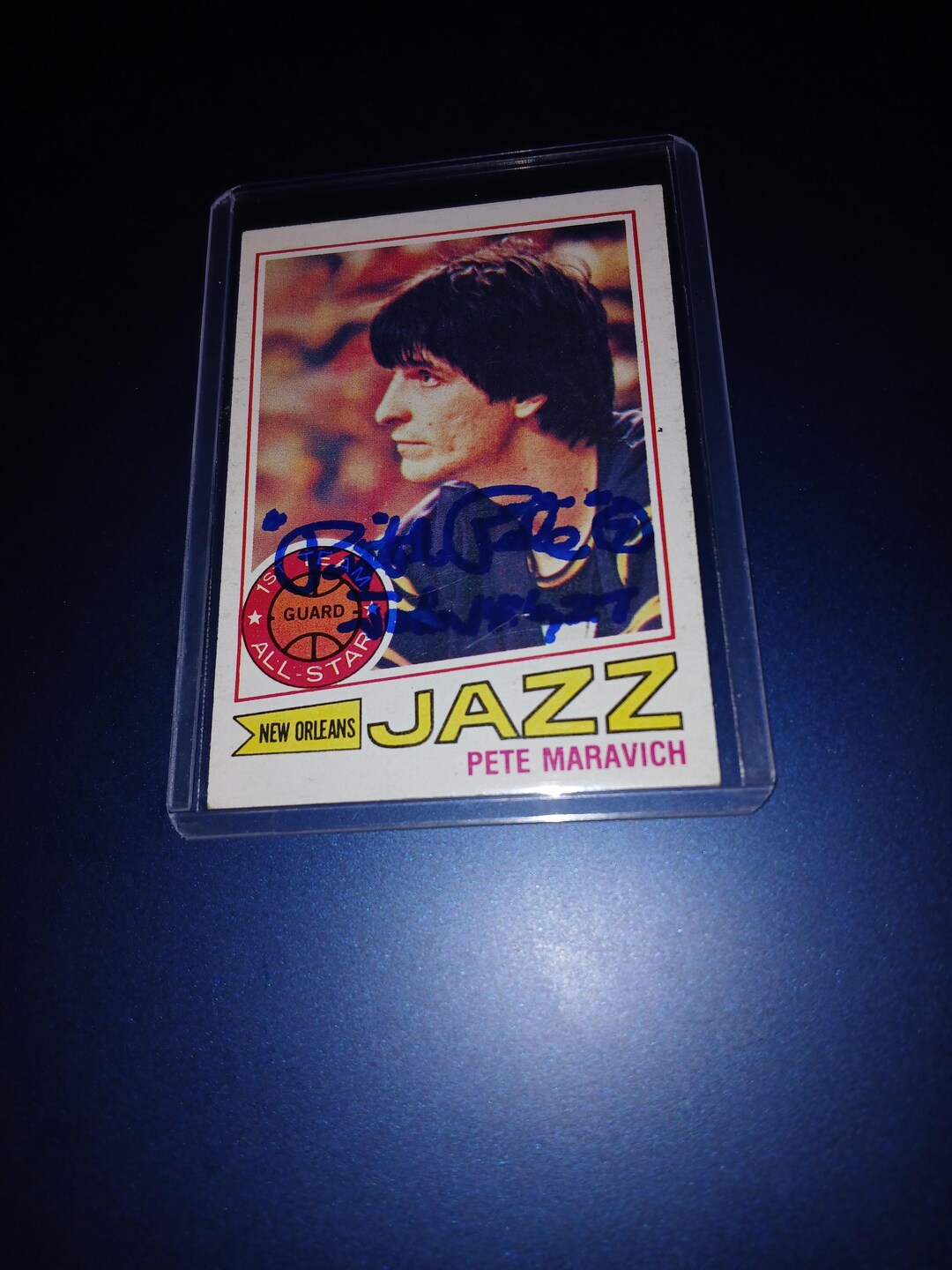 Pistol Pete Maravich Autographed Card With Coa - Etsy