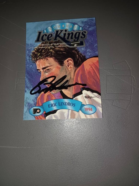 Eric Lindros Autographed Card - Etsy
