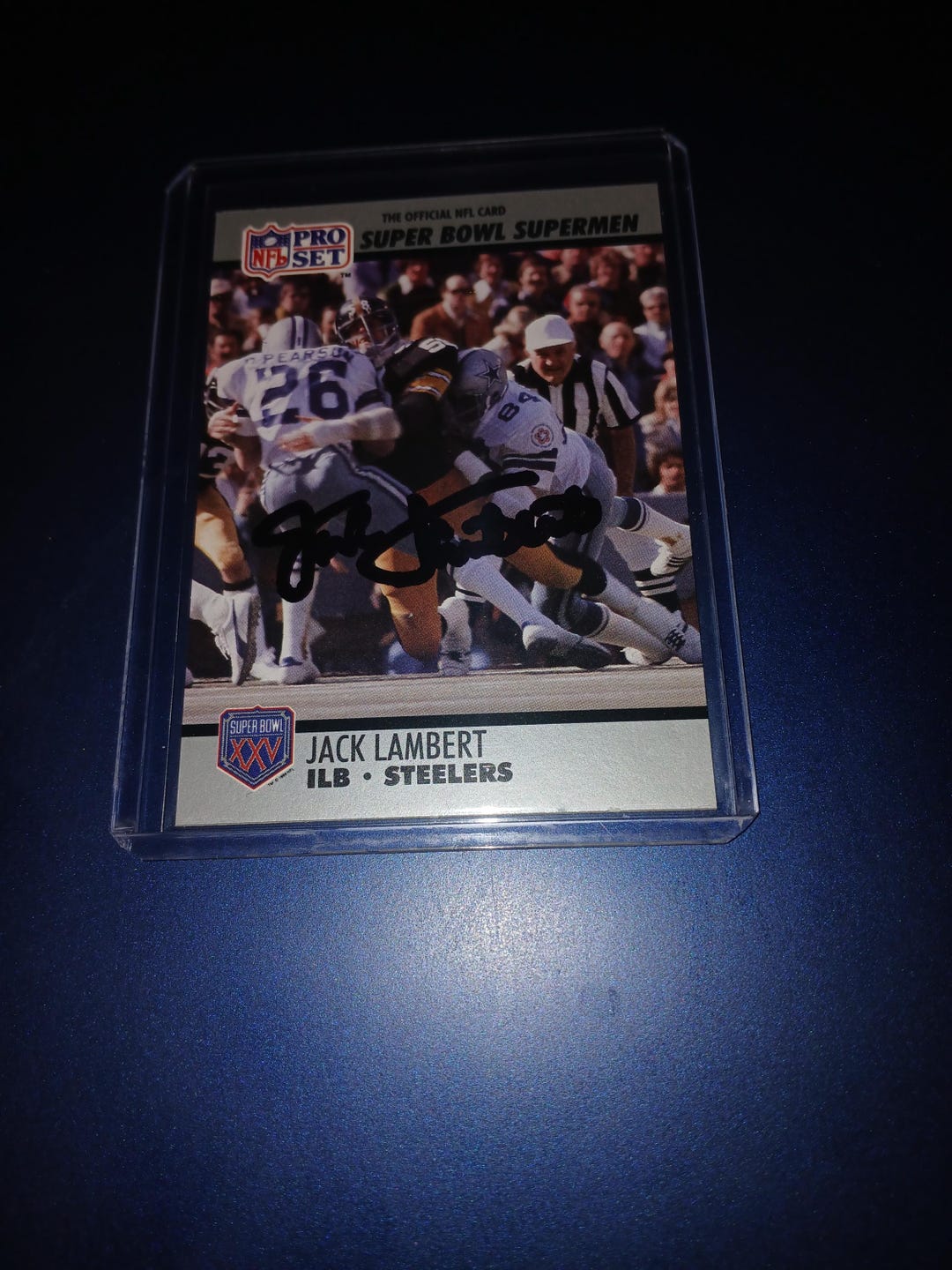 Jack Lambert Autographed Card With Coa - Etsy