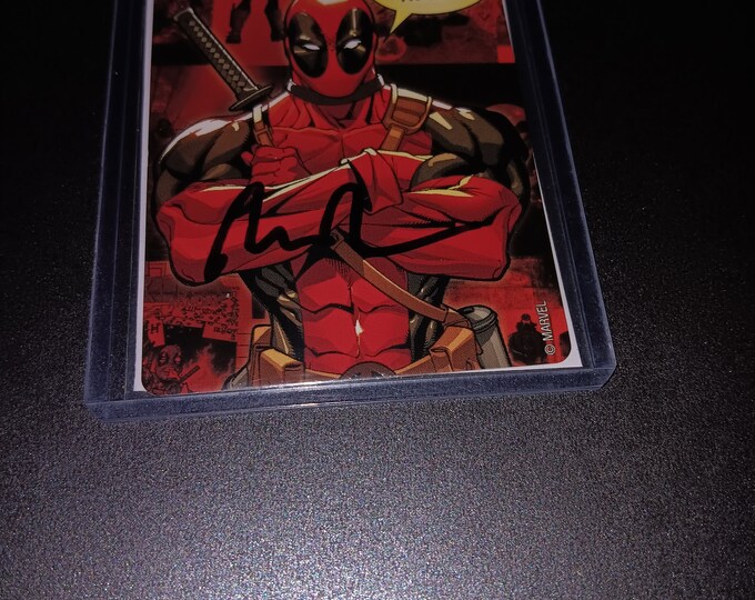 Ryan Reynolds Autographed Deadpool Card With Coa - Etsy