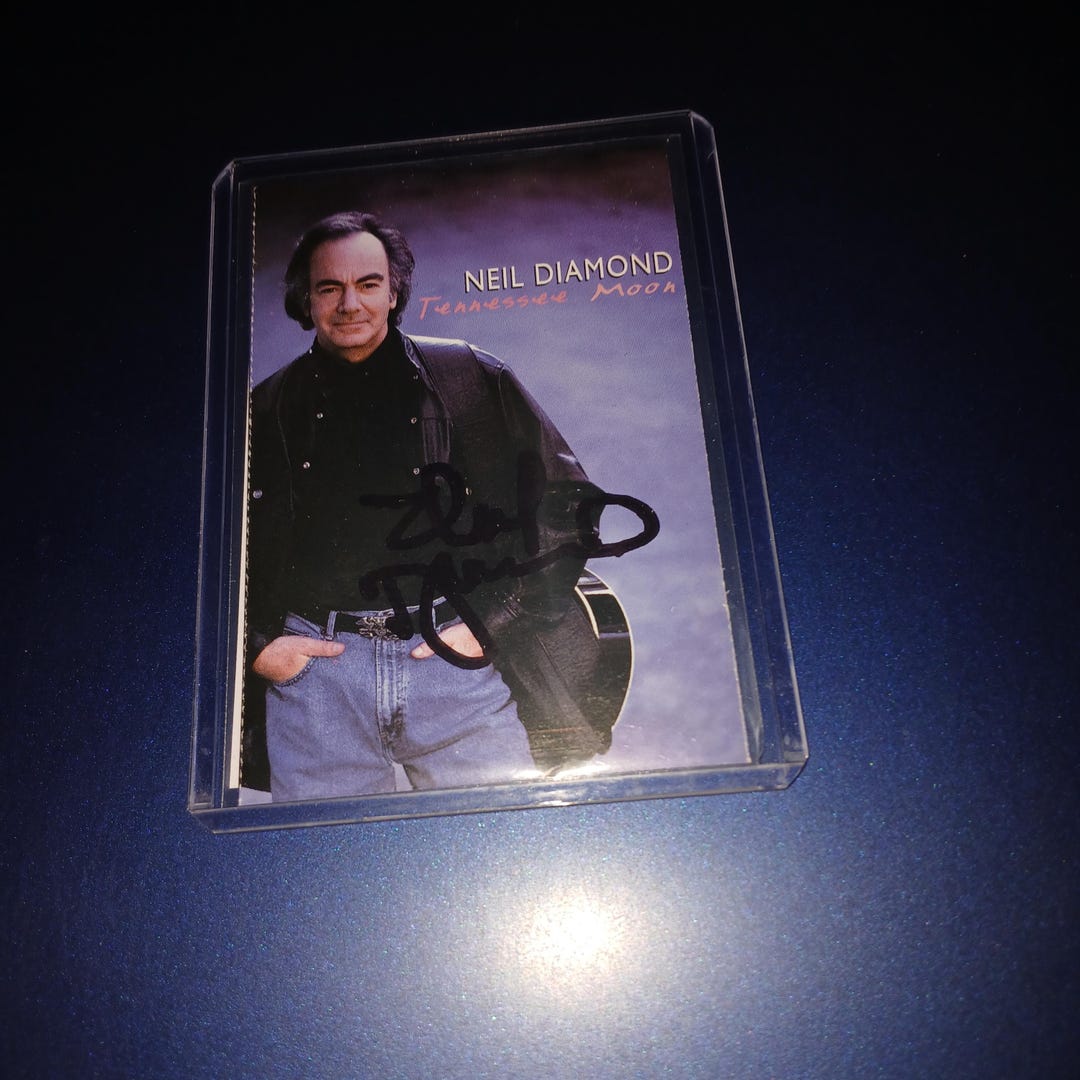 Neil Diamond Autograph With Cert - Etsy