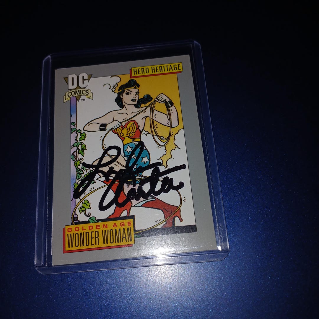 Lynda Carter Autographed Wonder Woman Card With Coa - Etsy