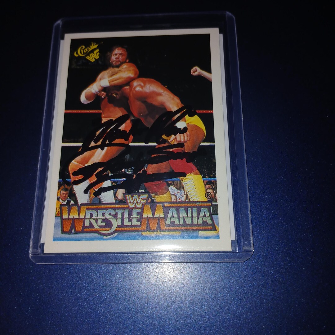 Macho Man Randy Savage Autographed Card With Coa - Etsy