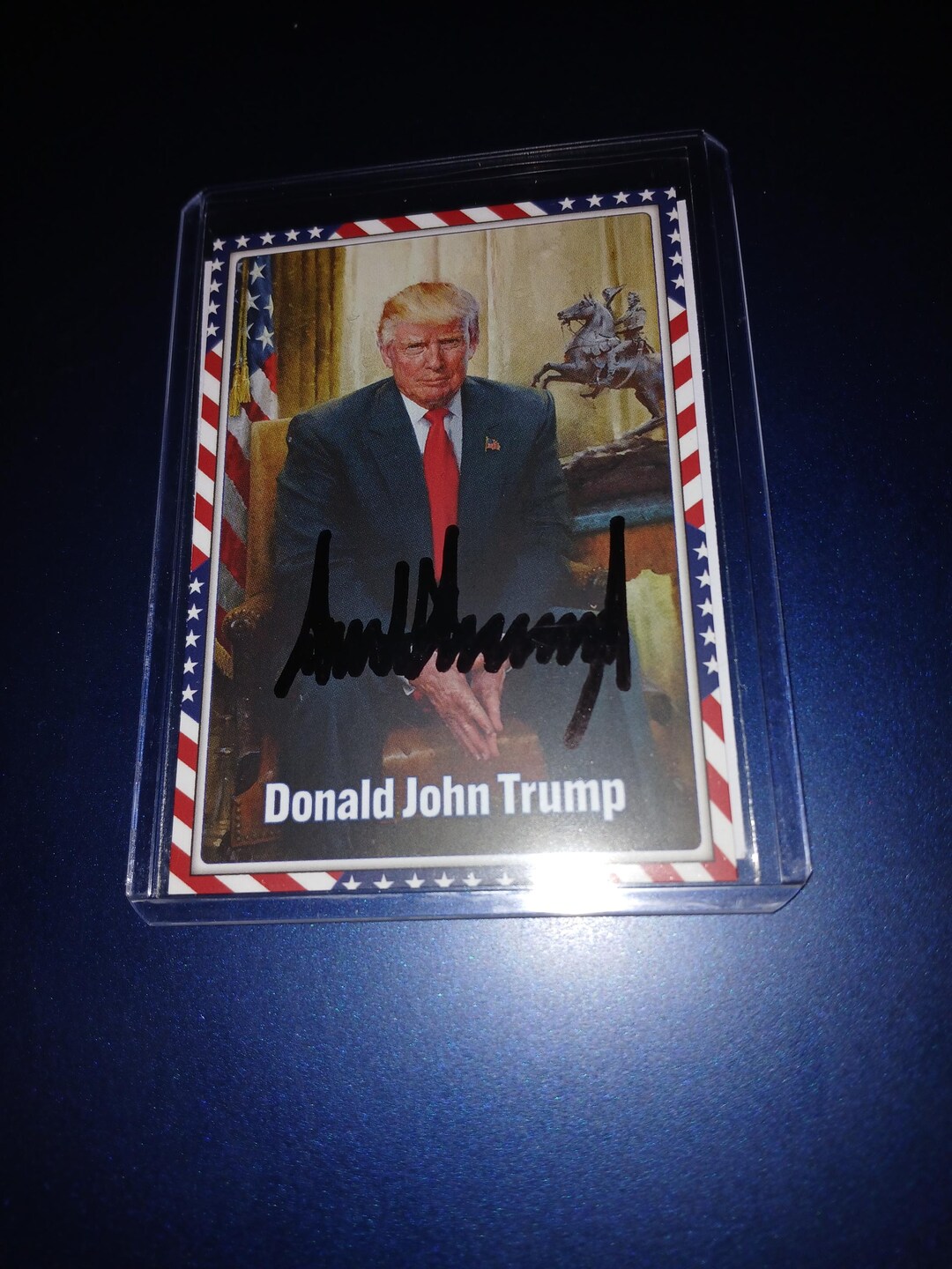Donald Trump Autographed Card With Coa - Etsy