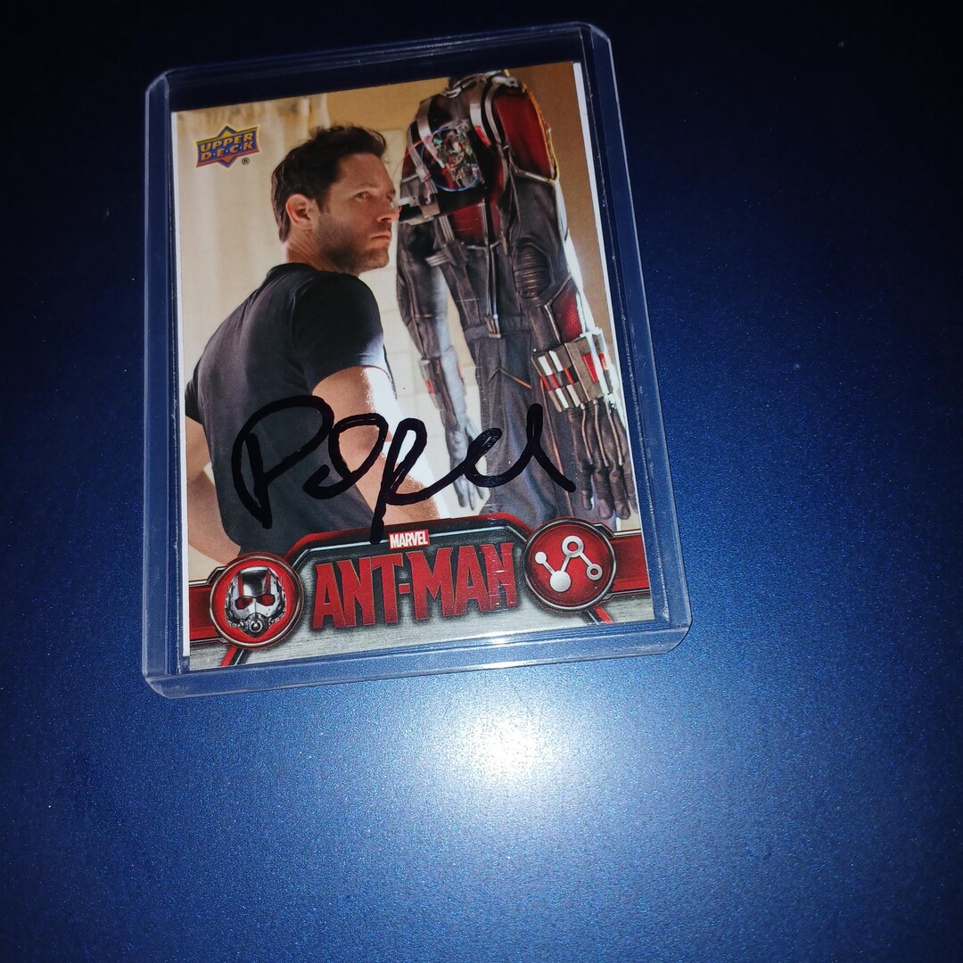 Paul Rudd Autographed Ant Man Card With Coa - Etsy