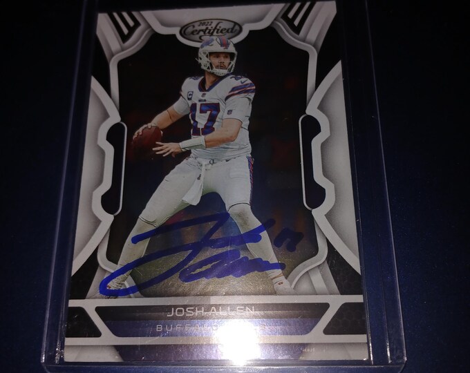 Josh Allen Autographed Card With Cert - Etsy