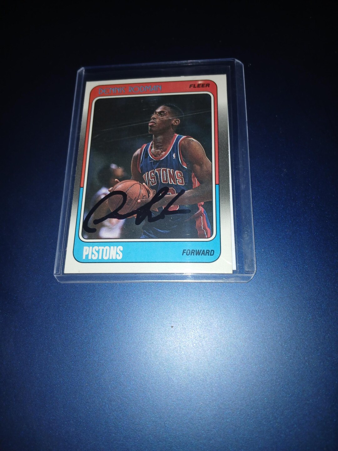 Dennis Rodman Autographed Rookie Card With Coa - Etsy